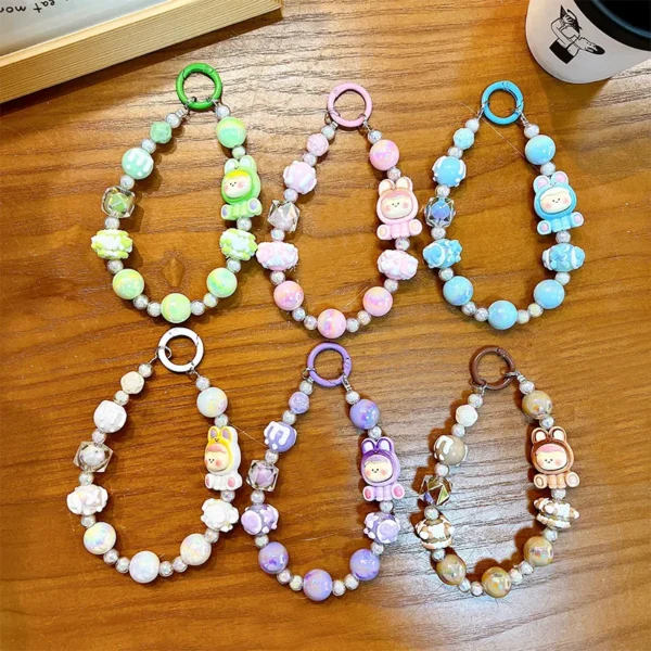 Handmade Beaded Keychain Mobile Chain – AZ Trader Nest Ltd